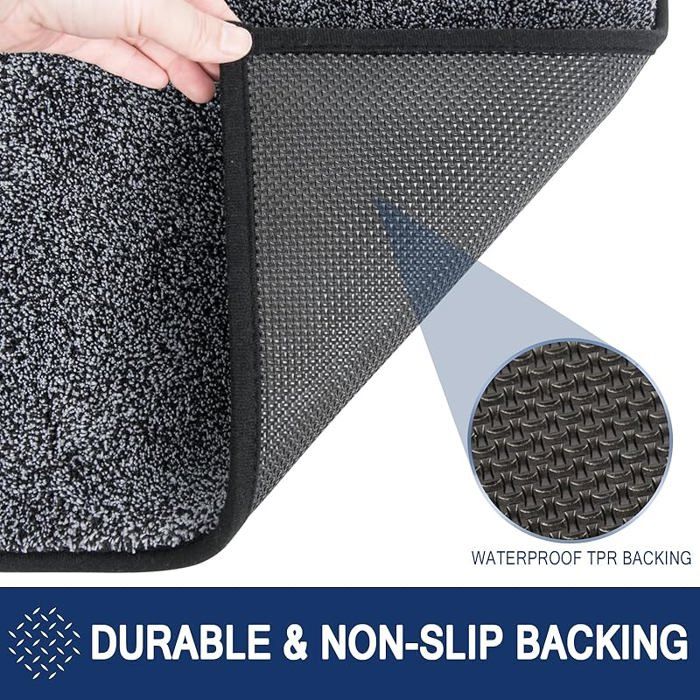 Dust Catcher Door Mat 50 x 80 cm, Non-Slip Floor Mat, Machine Washable ...