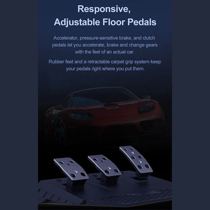 Volant de jeu de course - RNCYN - RNCYN V9 - 900 degrés - 270 degrés ...