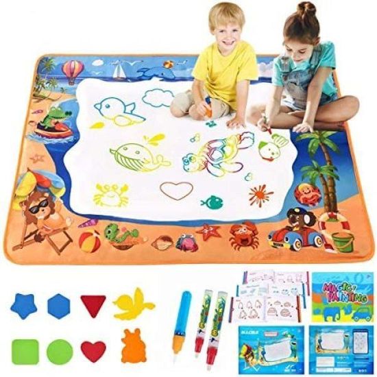 Tapis Dessin Enfant - KEEJAA - 100x70cm - Aqua Doodle Mat - Jouet ...