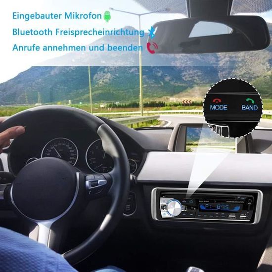 Autoradio Bluetooth - CENXINY - 1 DIN - Bluetooth 5.0 - Kit mains libres - 4 x 65 W - Achat ...