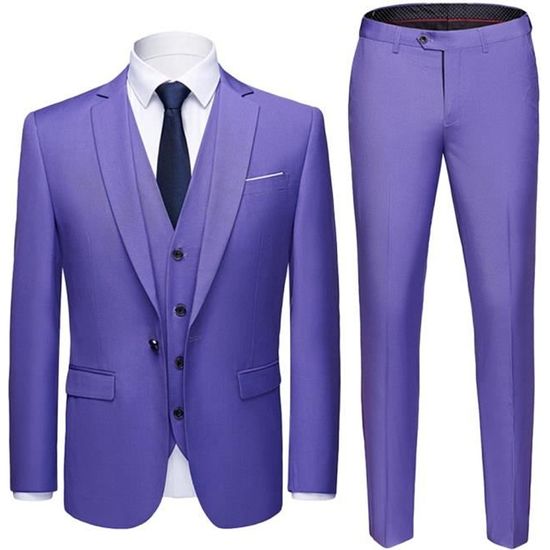 Costume Homme Mariage 3 Pièces Slim Fit Costume Affaire Cérémonie ...