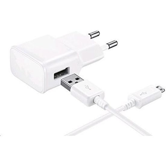Pack Chargeur et Câble USB - Phonillico® - Compatible Samsung Galaxy J1-J3-J5-J7 - 1 Métre ...