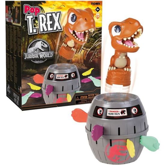 Pop T Rex Jeux De Société Jurassic World Pour Famille Et Enfants, Jeu ...