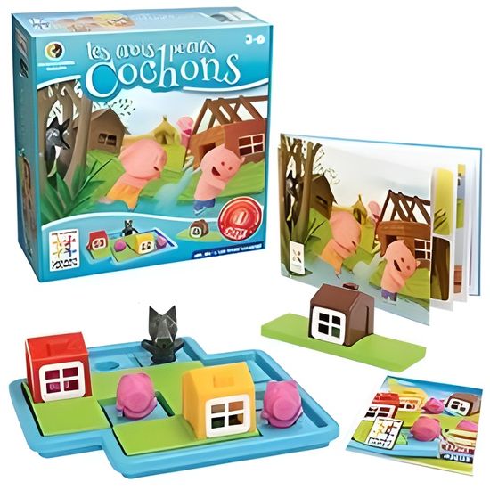 Les trois petits cochons Jeu logique Smart - Cdiscount Jeux - Jouets