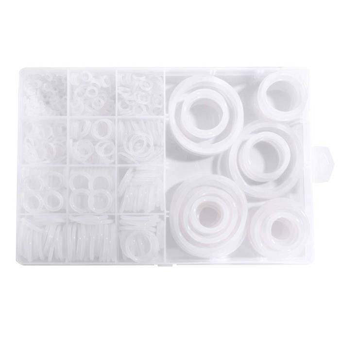Litorange Assortiment de 580 joints toriques universels en silicone 45 ...