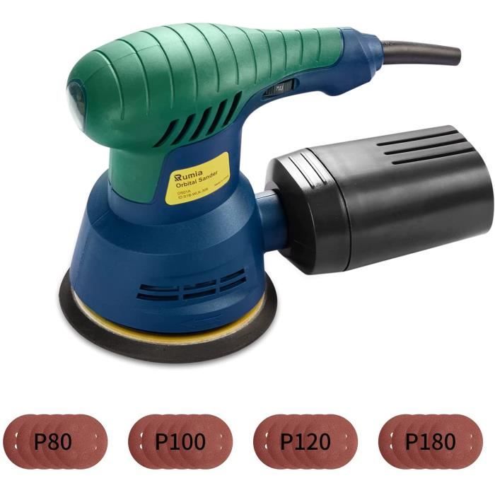 Ponceuse Excentrique, Ponceuse Rotative Électrique 350W 13000 RPM, 6 ...