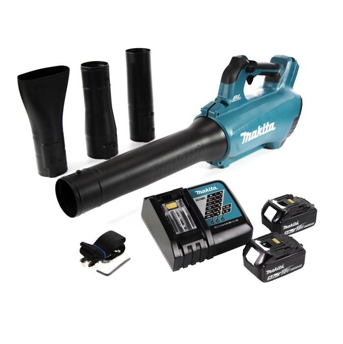 Makita DUB 184 RT Souffleur sans fil 18 V brushless + 2x Batteries 5,0 ...