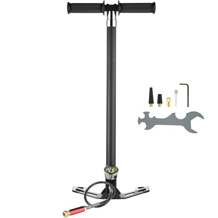 Pompe à Main PCP à 4 étages-Duoku-Acier Inoxydable-Pompe de Remplissage de Carabine à Air Haute ...