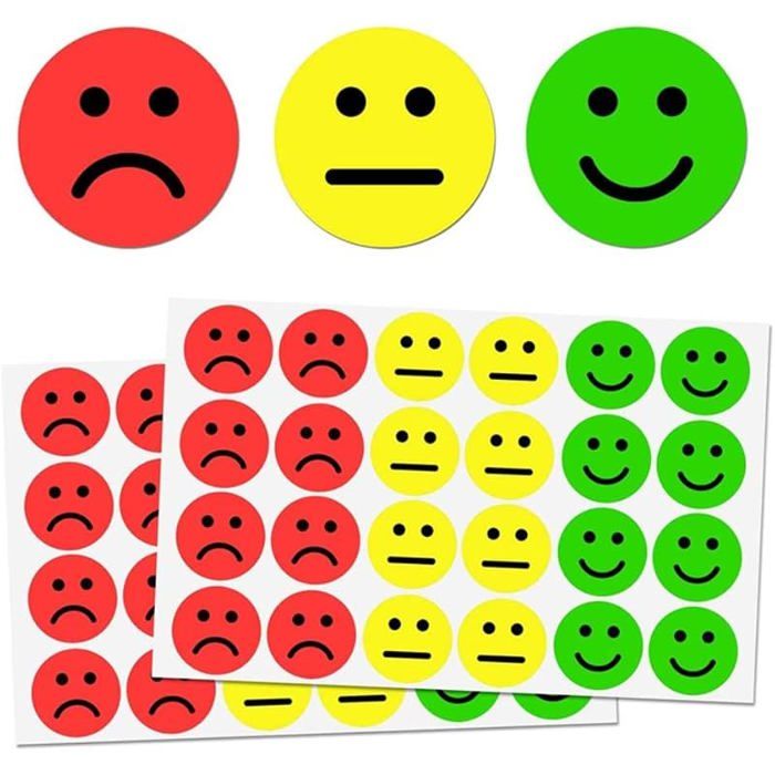 600 pièces Gommette Smiley Enfant Autocollant Sticker Élèves pour ...