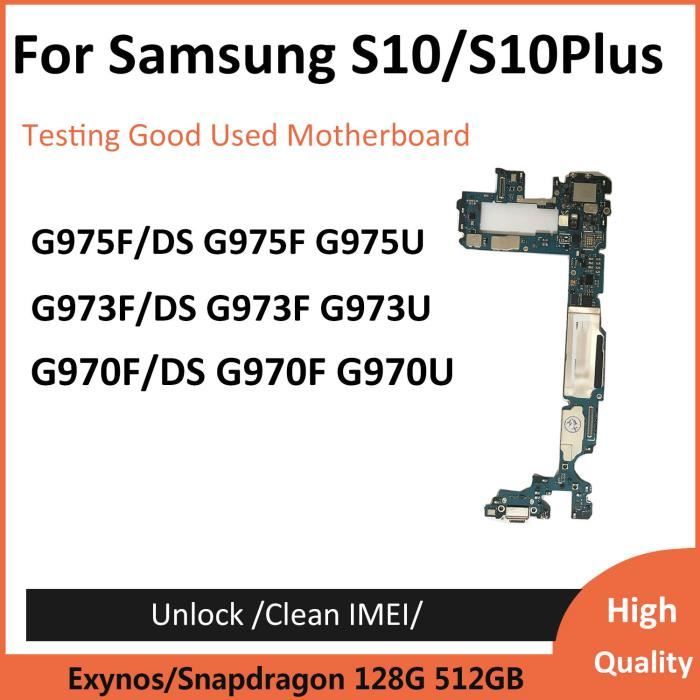 G973FD-Double 128G - Carte Mère Originale Pour Samsung Galaxy S10 Plus G973f G973u G975f G975u ...