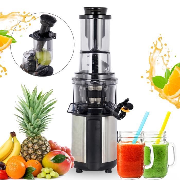 Extracteur de jus Presse-agrumes AREBOS - 200W - Acier inoxydable ...