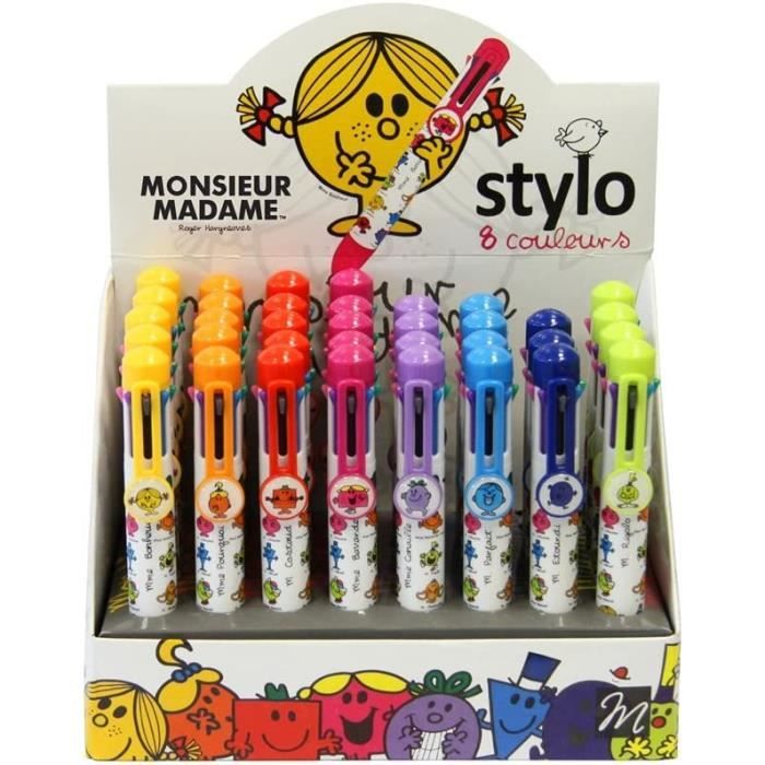 The Concept Factory Stylo 8 Couleurs - Stylos à bille (Clip-on ...
