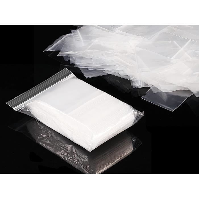 Sachets plastiques refermables 9*6cm Sachet plastique transparent 300 ...
