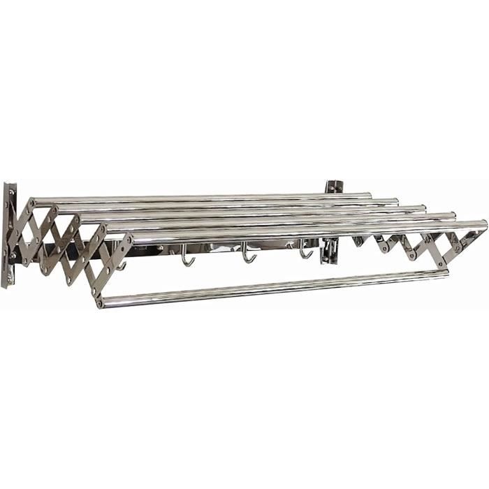 Séchoir Mural Séchoir À Linge Intérieur Mural Télescopique Étendoir ...