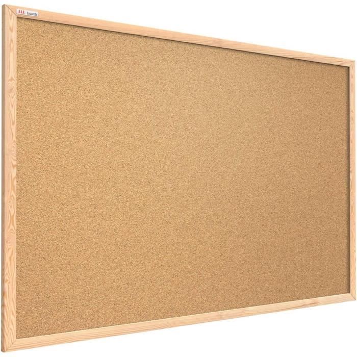 Tableau En Liège Avec Cadre En Bois 80X50Cm, Tableau D'Affichage Liège ...