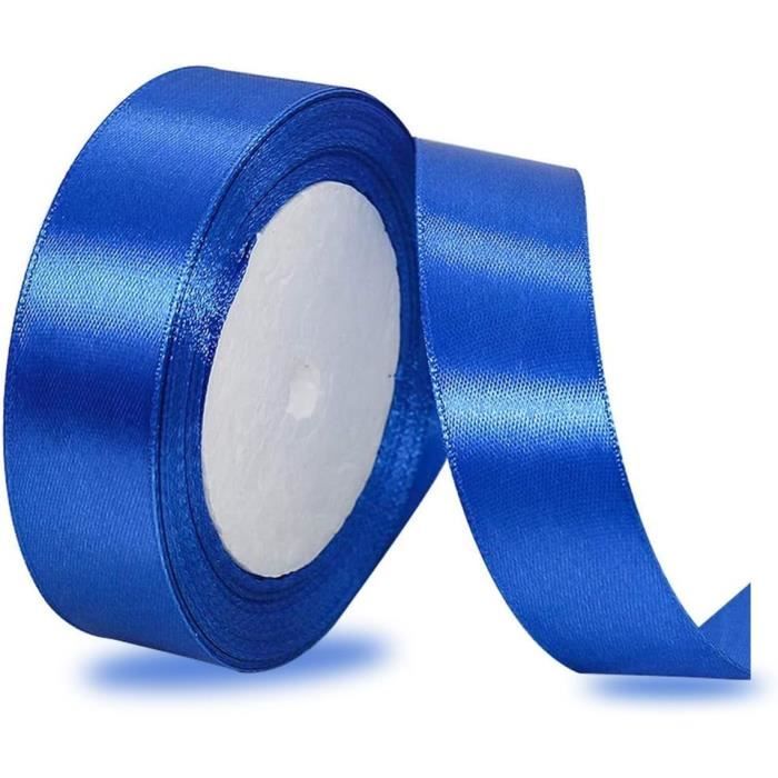 Ruban Satin Bleu 20Mm, 23 Mètres Rubans De Tissu Bleu Roi Pour ...