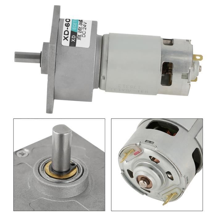Garosa moteur à courant continu 35W Micro DC Metal Gear Motor Speed ...