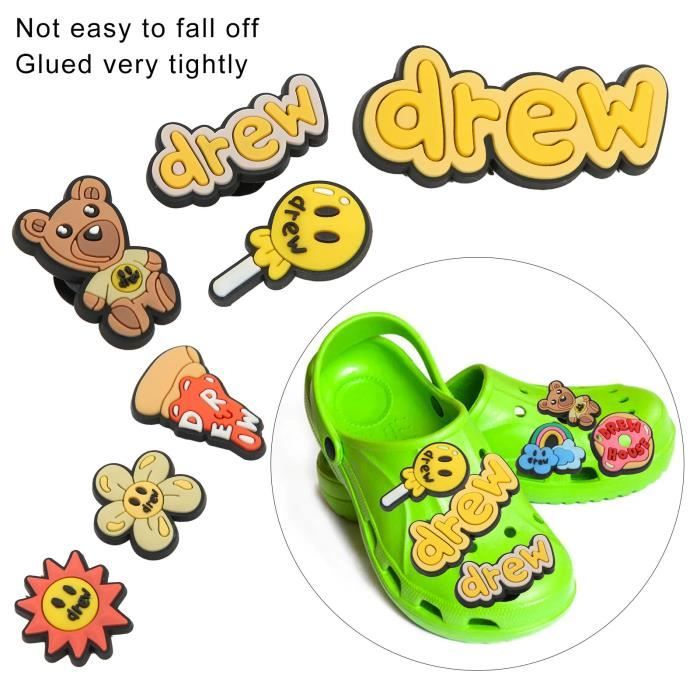 JAC® Justin Bieber joint dragonne trou chaussures Croc chaussure boucle ...