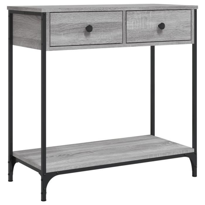 TABLE CONSOLE - CONSOLE EXTENSIBLE - BAO Table console sonoma gris ...