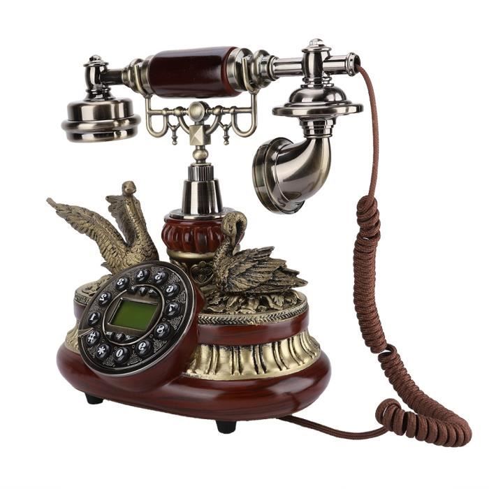Téléphone Antique, Téléphone Fixe Rétro Européen Classique, Téléphone ...