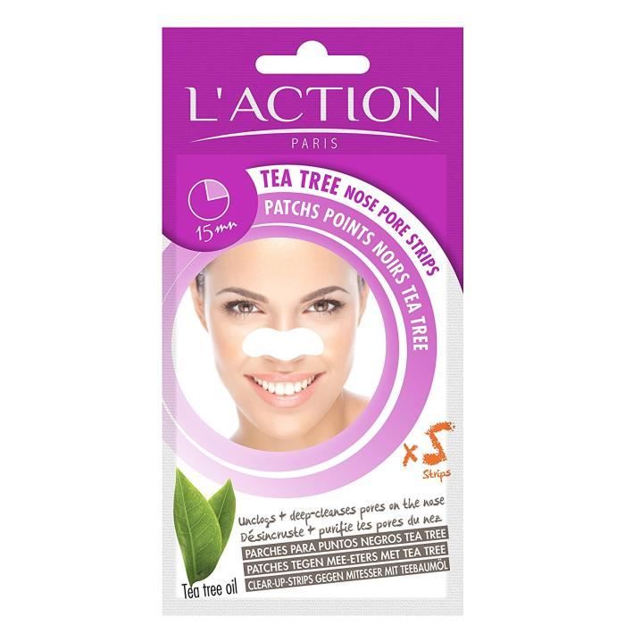 Patchs Points Noirs - L'Action Paris - Tea Tree - Désincrustant ...