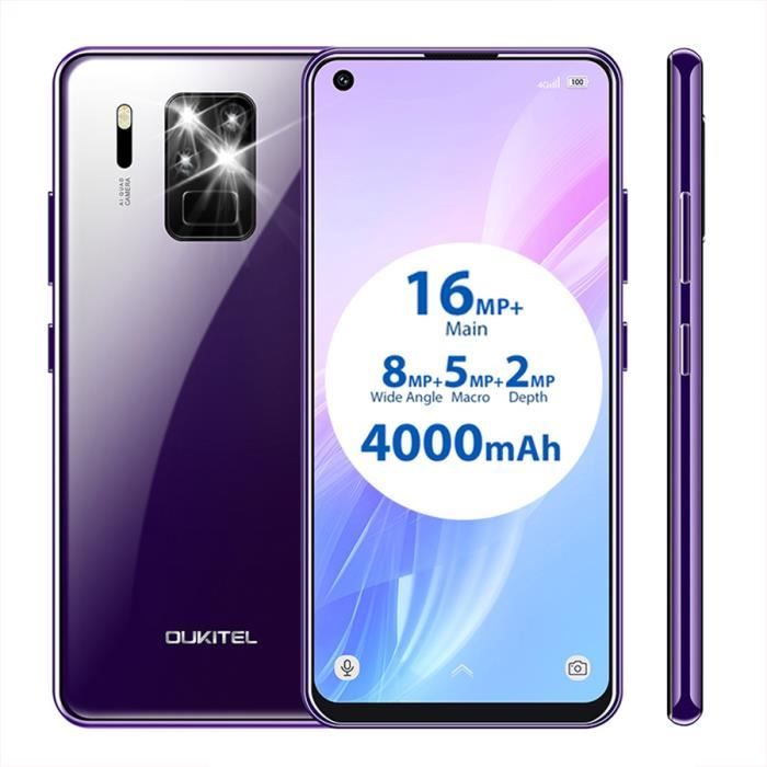 OUKITEL C18 Pro Smartphone 4Go RAM 64Go ROM 6.55'' Écran Quatre caméras ...