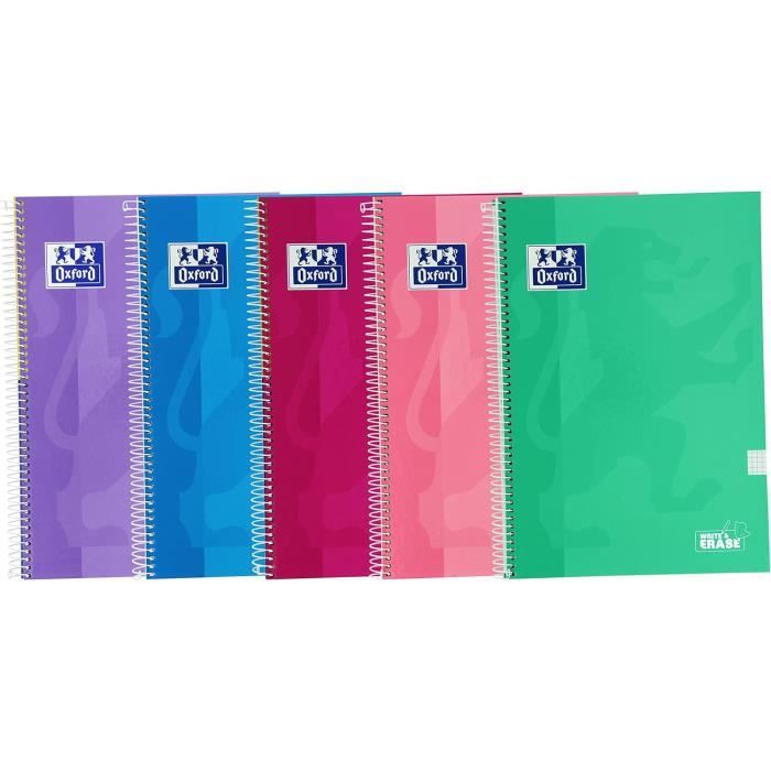 , Cahier A4 (feuille), quadrillage 4 x 4, couverture extra large, 80 ...