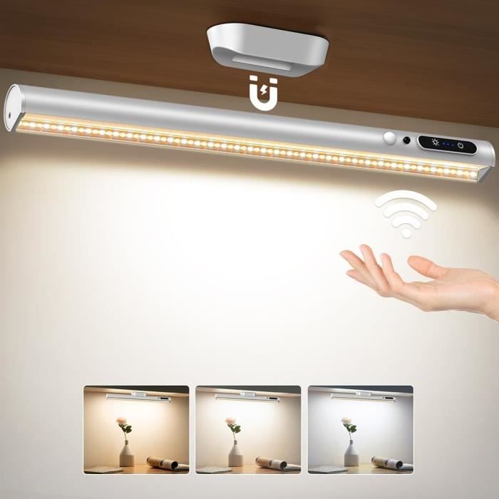 Mosln Lampe Detecteur de Mouvement Interieur Sans Fil, 4000mAh Lere ...