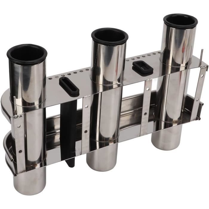 Support De Canne À Pêche En Aluminium Pour Bateau 3 Tubes Liés Support ...