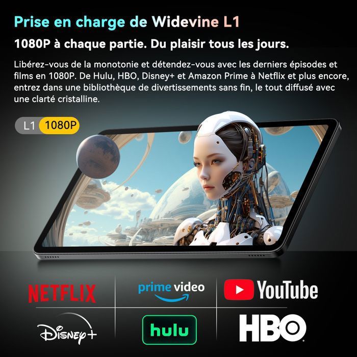 Tablette Tactile Blackview Mega 2-12" IPS 2K, 24Go RAM+128Go ROM, 5G ...