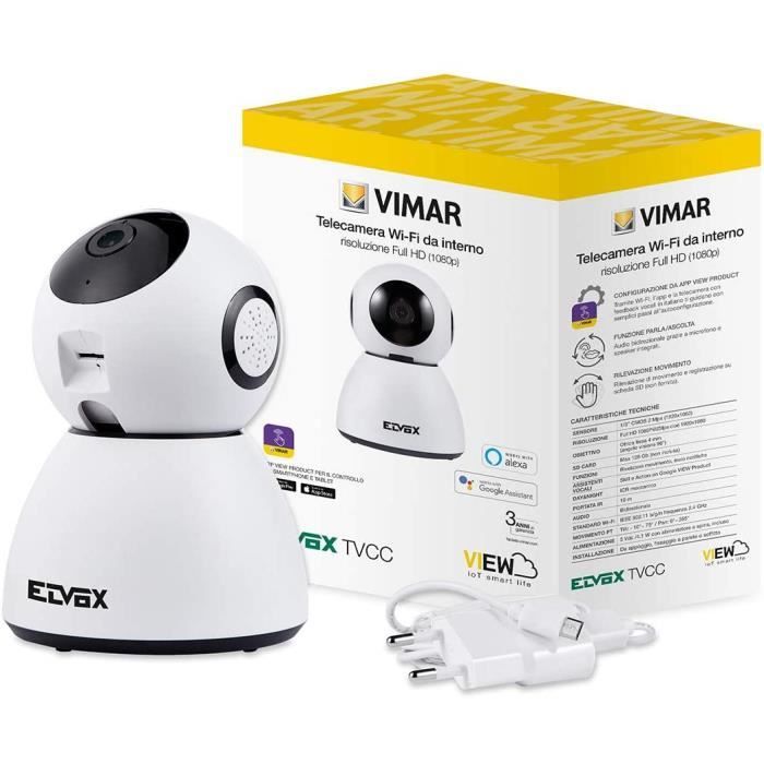 VIMAR Caméra IP WiFi motorisée avec détecteur de Mouvement, Compatible ...