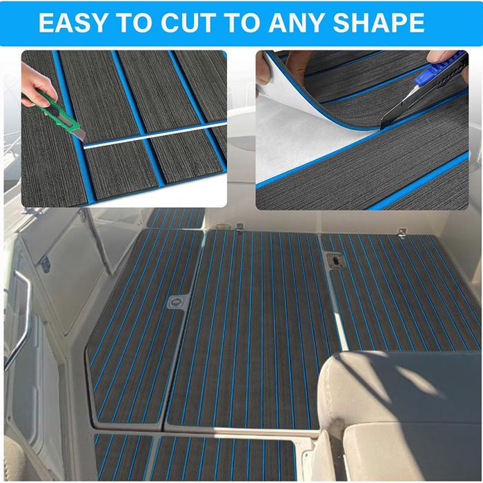 2400x450mm Eva mousse teck bateau pont tapis feuille teck Yacht Marine ...