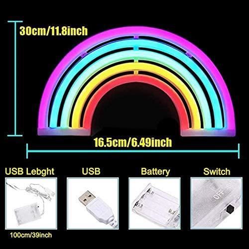 Lampe Arc En Ciel LED Neon Rainbow Lampe Arc En Ciel Veilleuse Néon ...