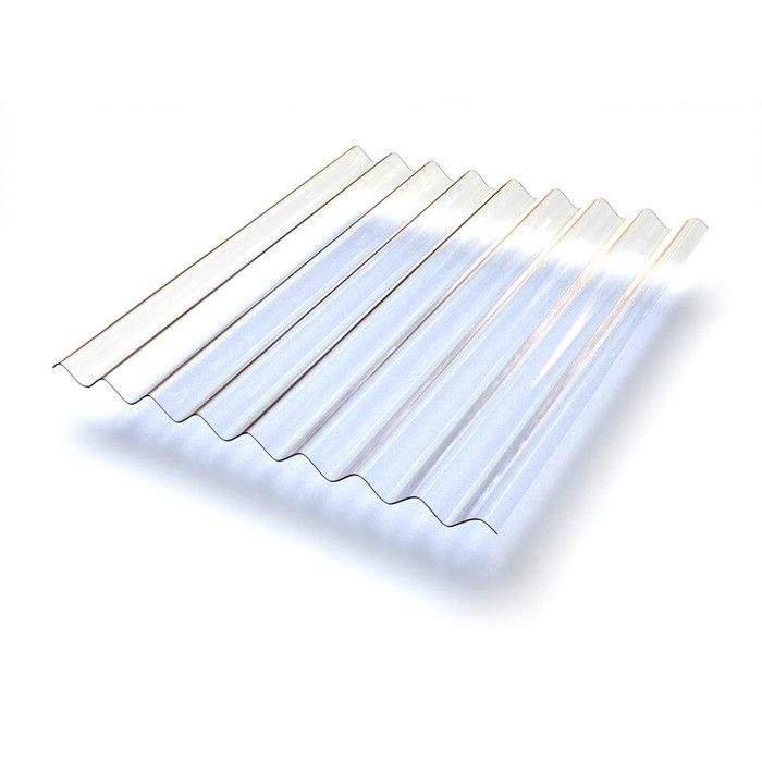 Plaque PVC ondulée - L: 1.52 m - l: 90 cm - Transparent - Cdiscount ...