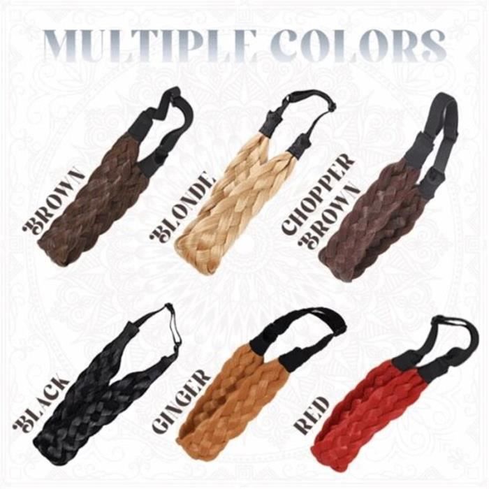 Couleur brun clair Serre-Tête Tresé Style Boho pour femmes, bandeau ...