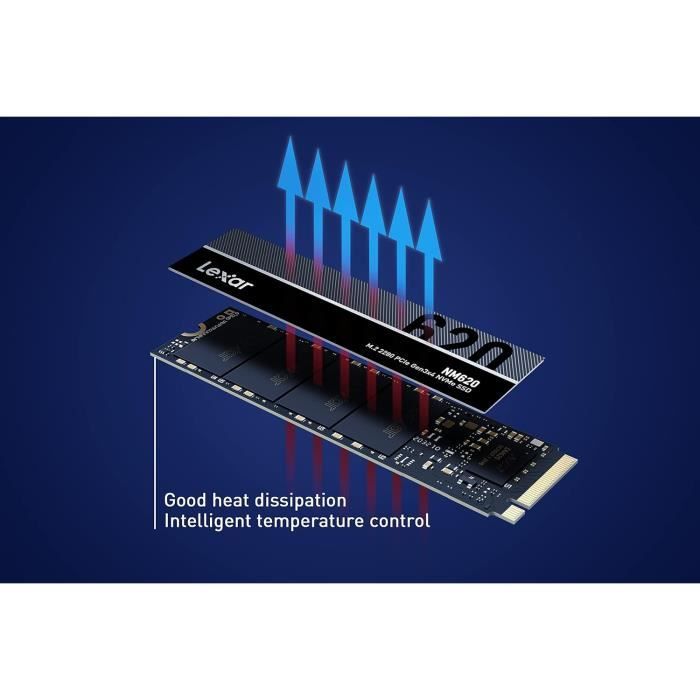 Nm620 Ssd 2To, M.2 2280 Pcie Gen3X4 Nvme 1.4 Ssd 2To Interne, Jusqu'À ...