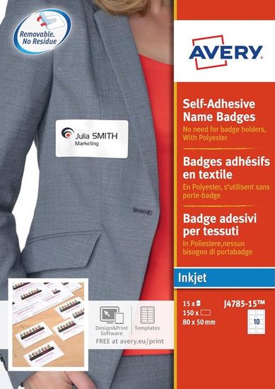 Pochette de 150 Badges Autocollants imprimables pour textile, en ...