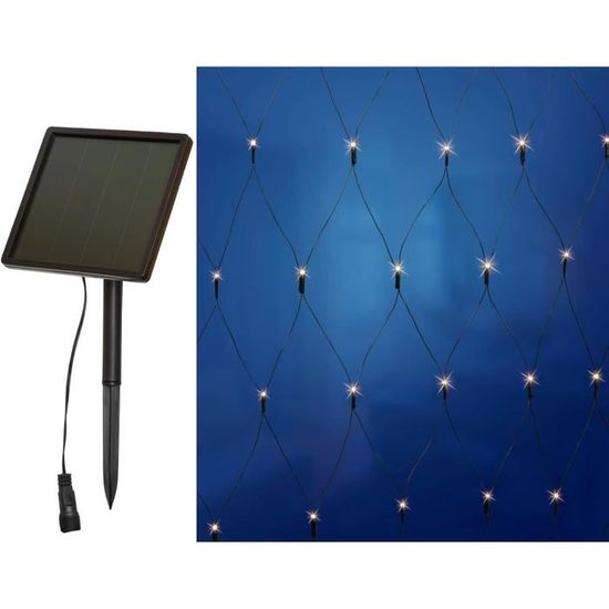 Filet Lumineux Solaire - Différentes Tailles - Led Blanc Chaud ...