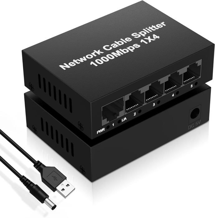 Switch RJ45 100/1000Mbps Network LAN Switch 4 Ports avec Port d ...