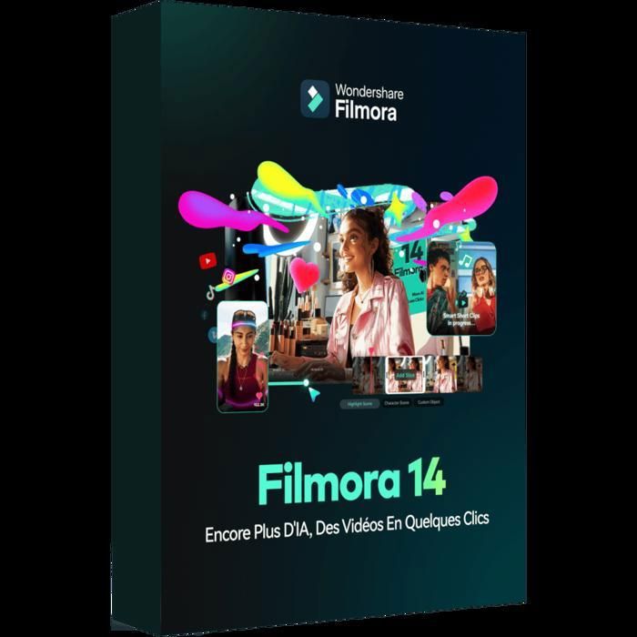 Wondershare Filmora 14 + Crédits IA – Logiciel de montage vidéo – Accès ...