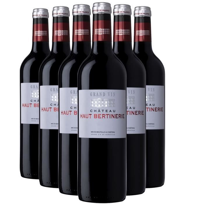 Château Haut Bertinerie Grand Vin Rouge 2019 - Lot de 6x75cl - Vin ...