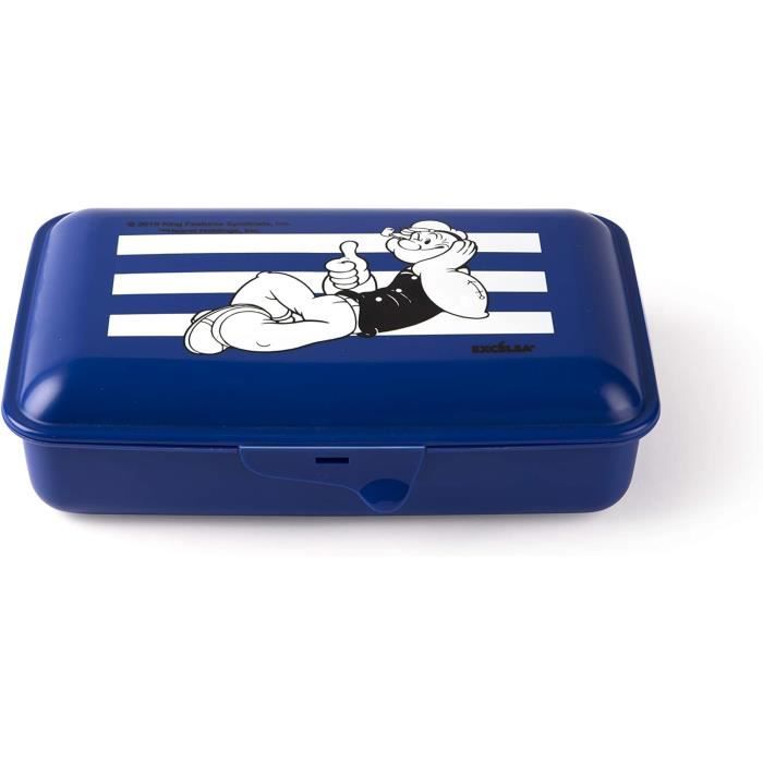 Popeye Boîte À Repas Avec Couverts En Fer Bleu 22 X 13 Cm[n2170 ...