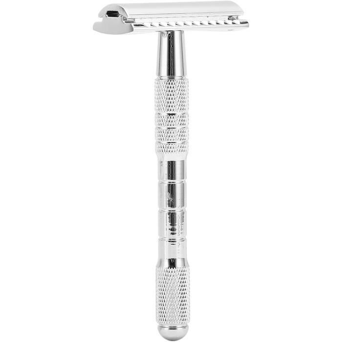 Rasoir à main à l'ancienne, rasoir à double tranchant antidérapant pour ...