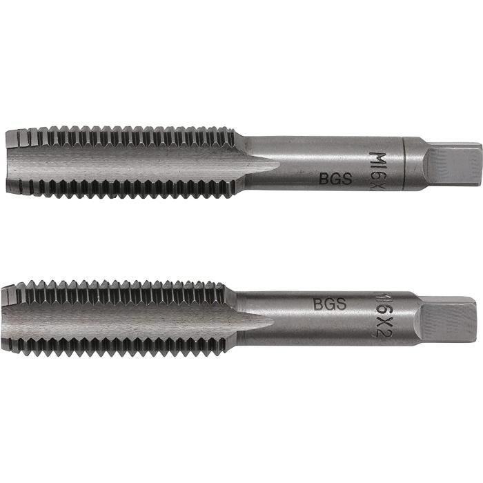 BGS - Tarauds et filières - pré-taraud et filière - M6 x 2,0 - 2 pièces - 1900-M16X2.0-B ...