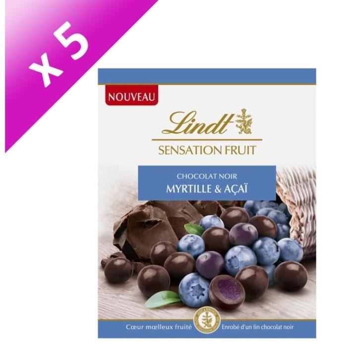 [LOT DE 5] SENSATION FRUIT MYRTILLE ACAI 150G 150g Lindt - Cdiscount Au ...