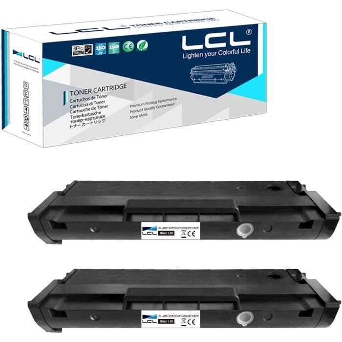 Cartouche De Toner Compatible 408010 Sp150 Sp150Su Sp150Suw 1500 Pages (2 Noir) Remplacement ...