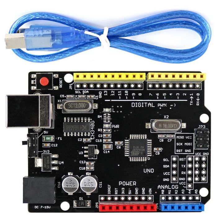 UNO ATMEGA328P Carte de développement pour Arduino UNO R3 - Cdiscount ...