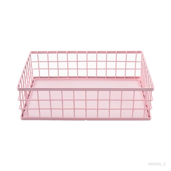 Panier de rangement en fer de bureau, panier de rangement de fruits en ...
