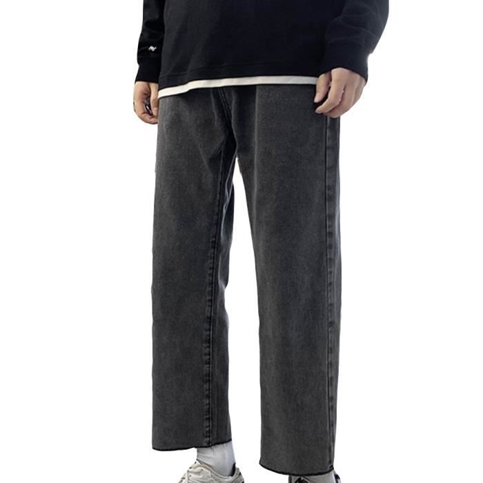 Homme Jeans de Jambe large tendance Confort-Extensible Pantalon à jambe ...