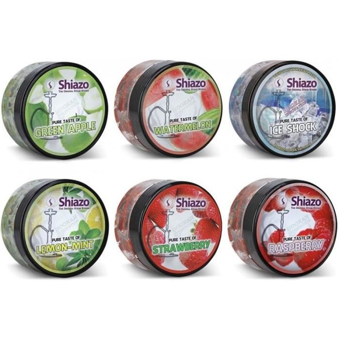 Shiazo Pierre à Vapeur PACK N2 Gout a chicha 6 boites 100g - Cdiscount ...